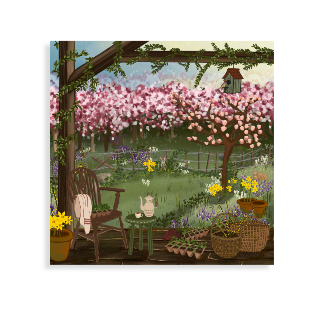 “Spring garden” square card – Studio By Nicolet