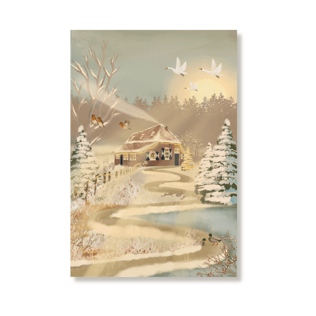 Slow Winter – Large Postcard – Studio By Nicolet