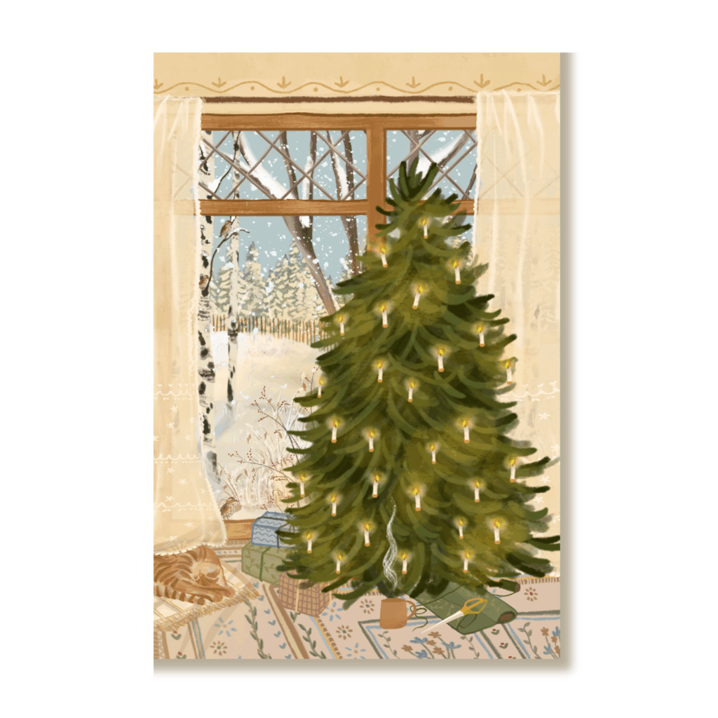 Set of 5 “Cozy Christmas” Postcards – Studio By Nicolet